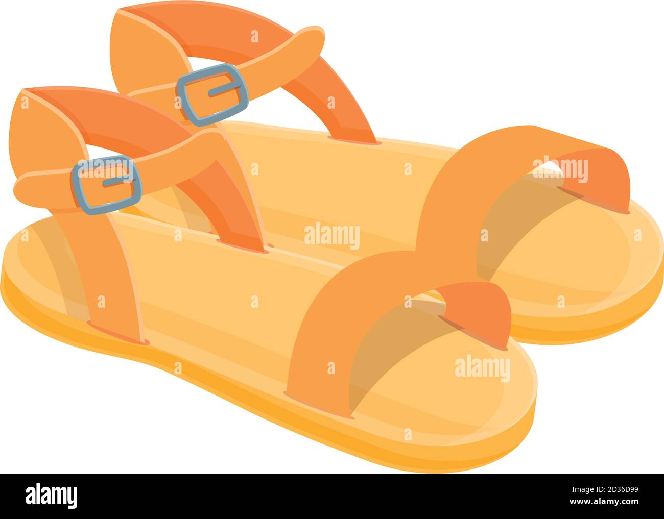 Trendy sandals icon. Cartoon of trendy sandals vector icon for web ...