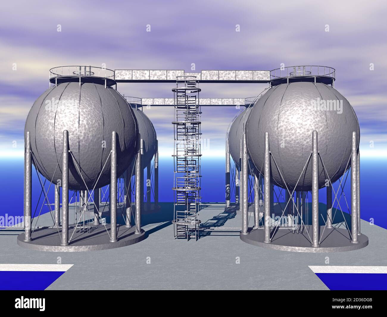 Storage tank spiral staircase hi-res stock photography and images - Alamy