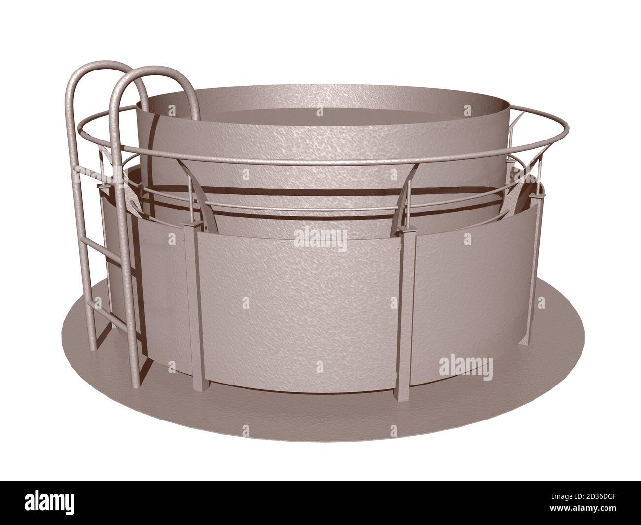 steel tank with ladder Stock Photo - Alamy