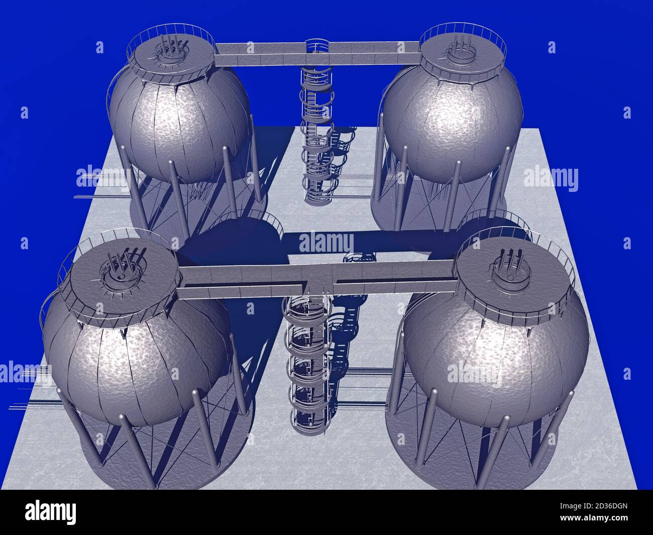 Storage tank spiral staircase hi-res stock photography and images - Alamy