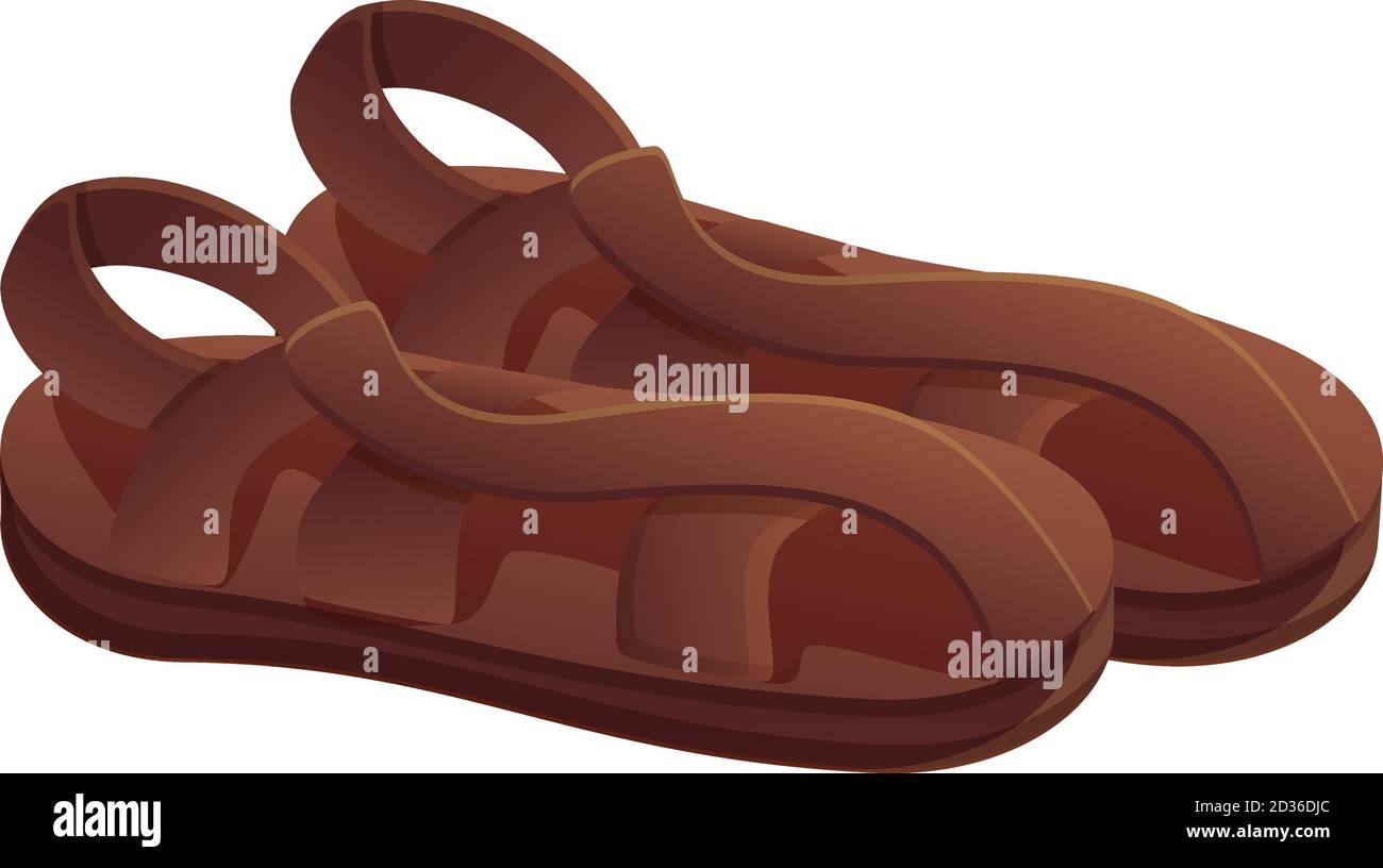 Man sandals icon. Cartoon of man sandals vector icon for web design ...