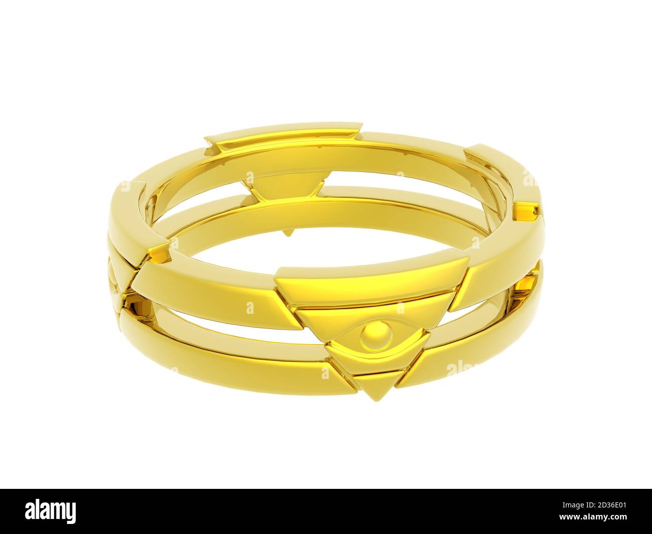 golden ring with symbols Stock Photo - Alamy