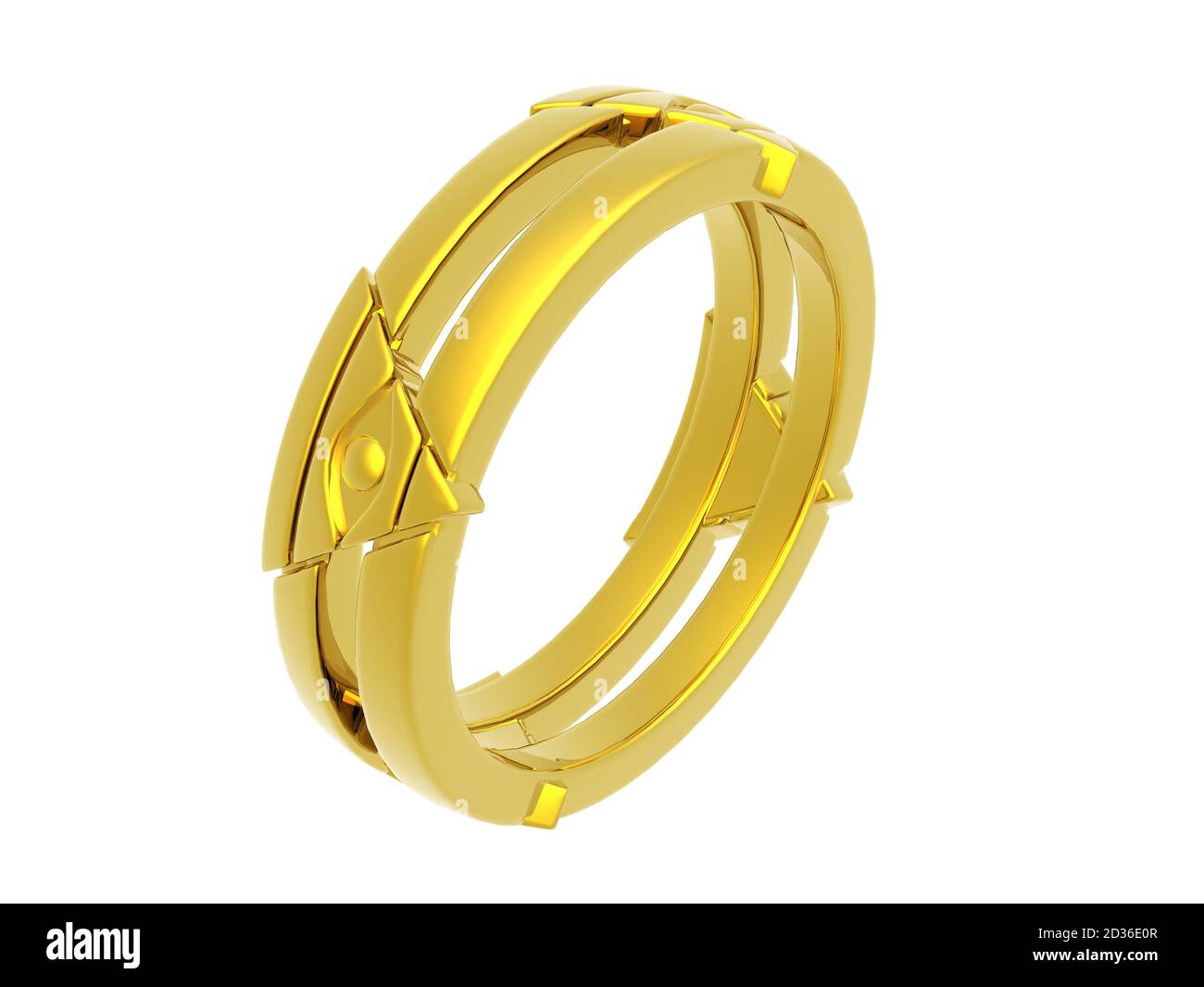 golden ring with symbols Stock Photo - Alamy