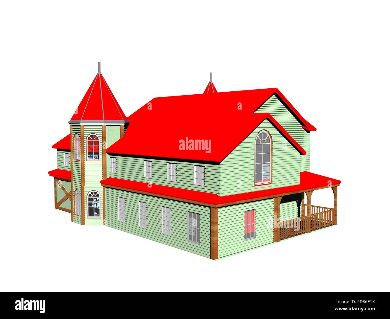 Roof of tower Cut Out Stock Images & Pictures - Alamy