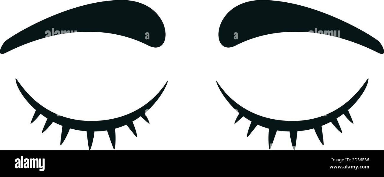 Eyelashes icon. Cartoon of eyelashes vector icon for web design ...