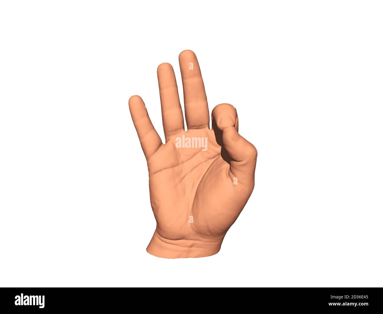 Hand shows OK symbol Stock Photo - Alamy