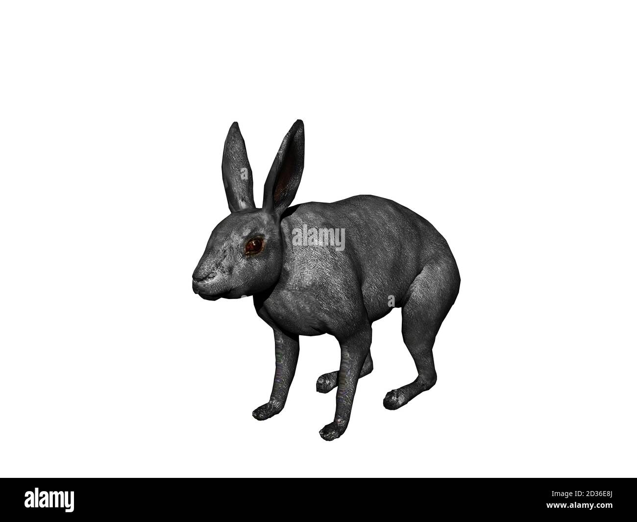 hopping and jumping rabbit with floppy ears Stock Photo - Alamy