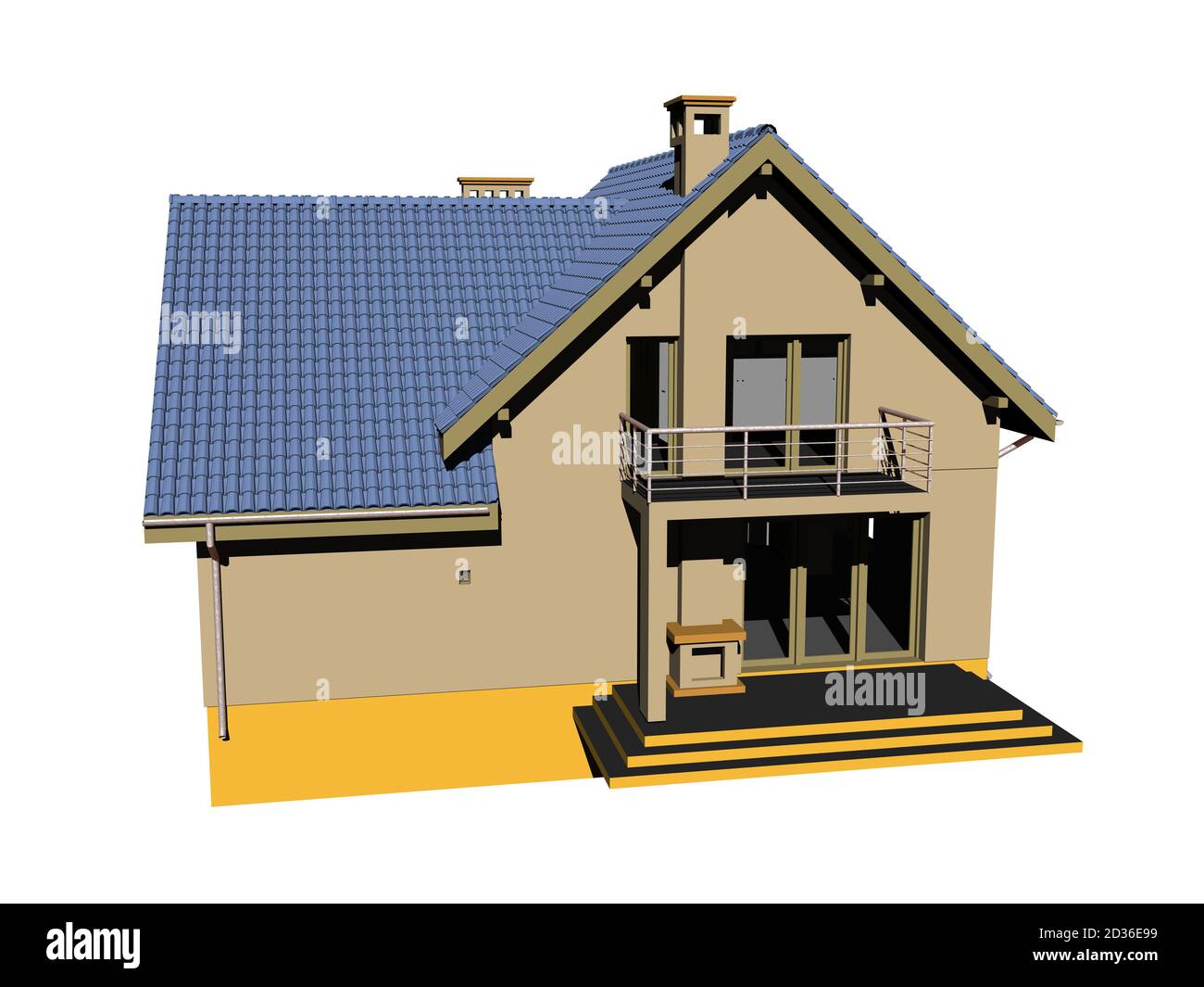 Detached single family Cut Out Stock Images & Pictures - Alamy
