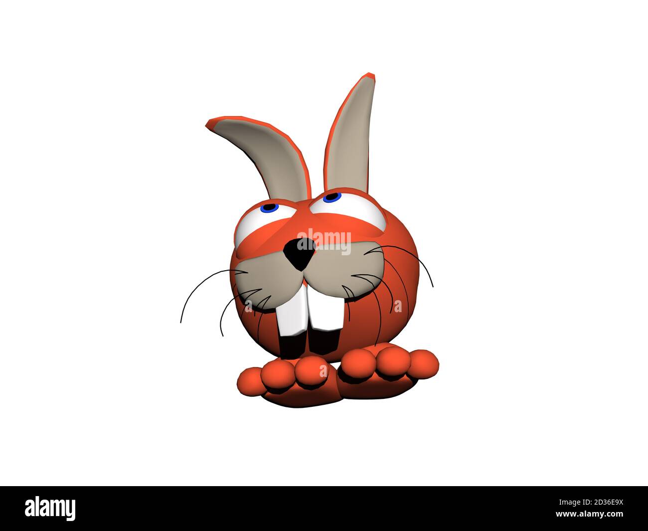 red rabbit with long ears Stock Photo - Alamy