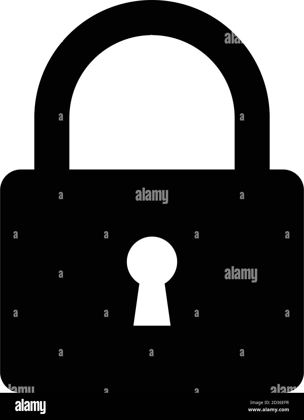 padlock logo icon vector template illustration Stock Vector Image & Art ...