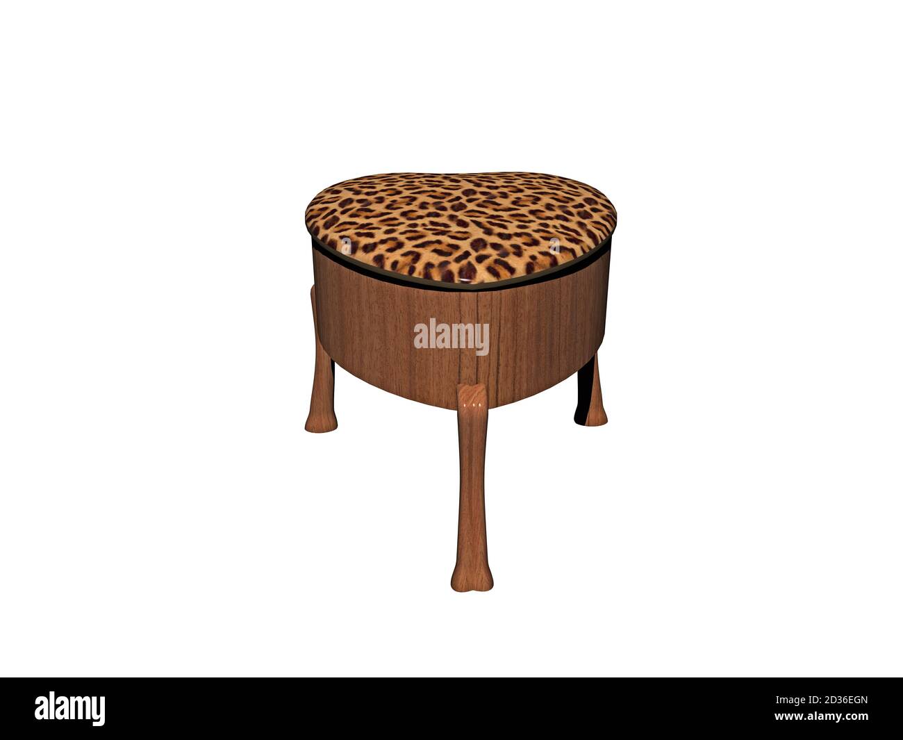 old stool as a sewing table Stock Photo - Alamy