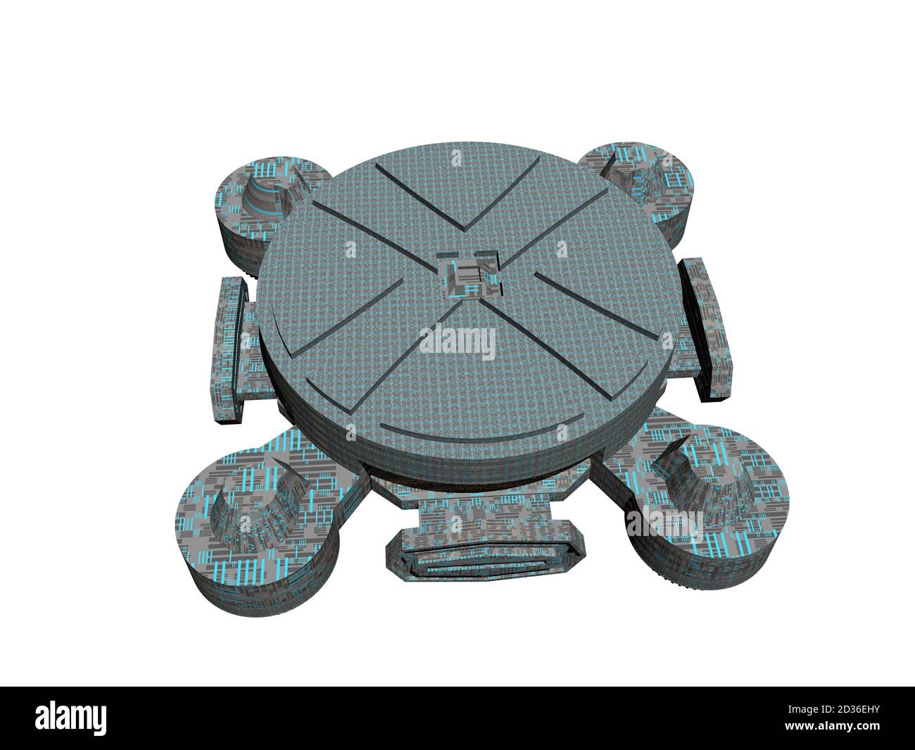 Takeoff and landing base for spaceships Stock Photo - Alamy