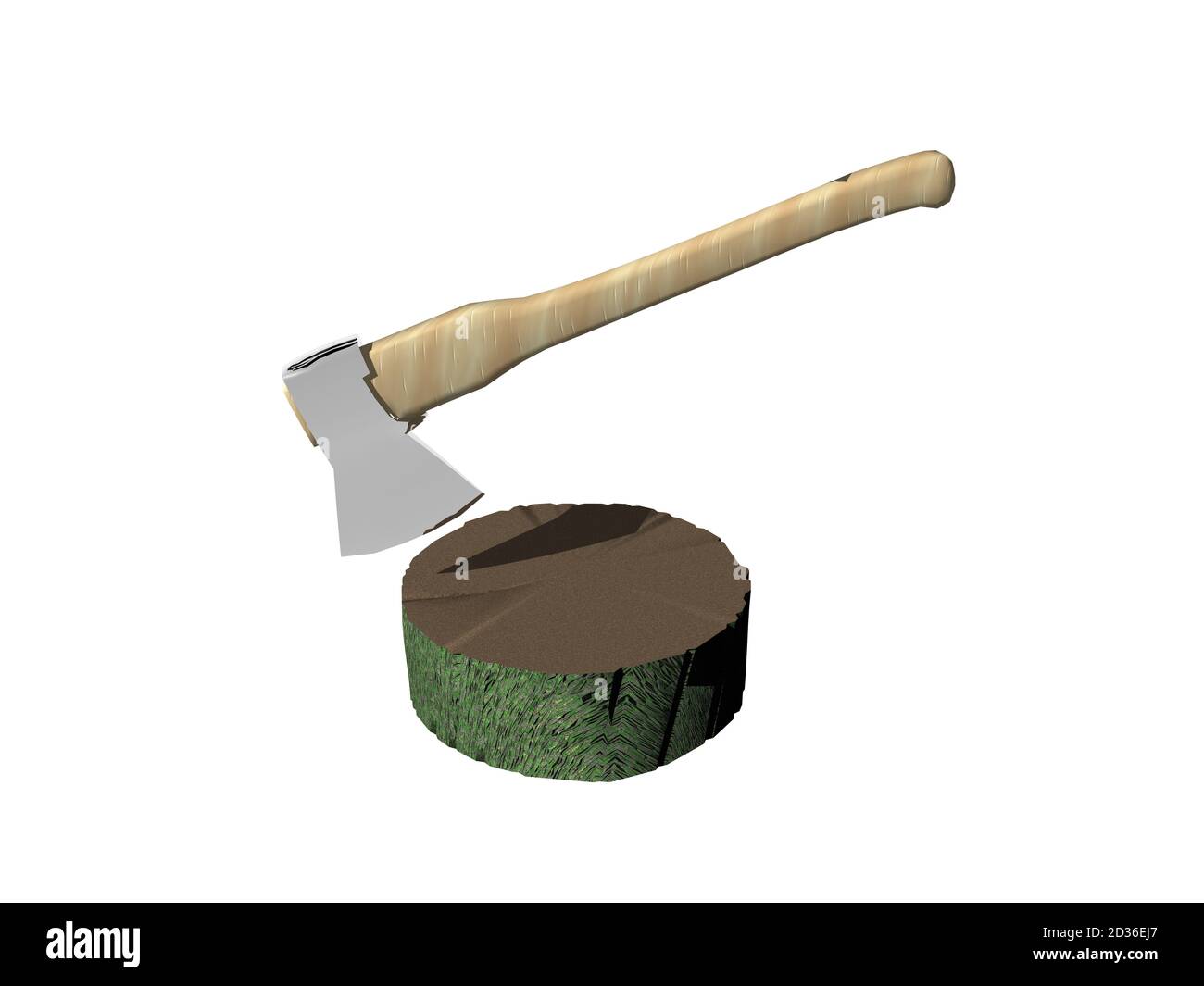 Ax stuck in tree hi-res stock photography and images - Alamy