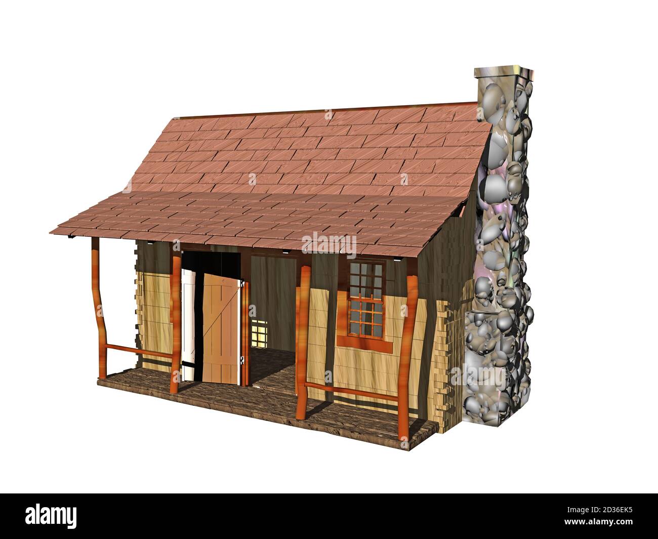 Hut with chimney Cut Out Stock Images & Pictures - Alamy