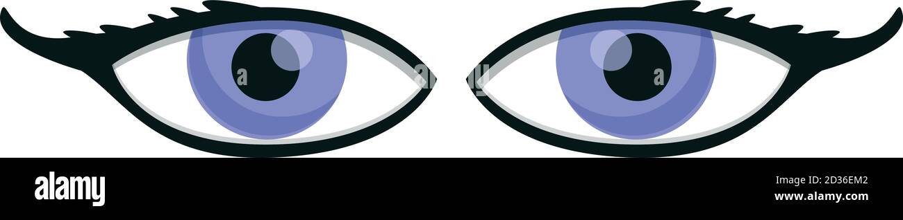 Gazing eyes icon. Cartoon of gazing eyes vector icon for web design ...