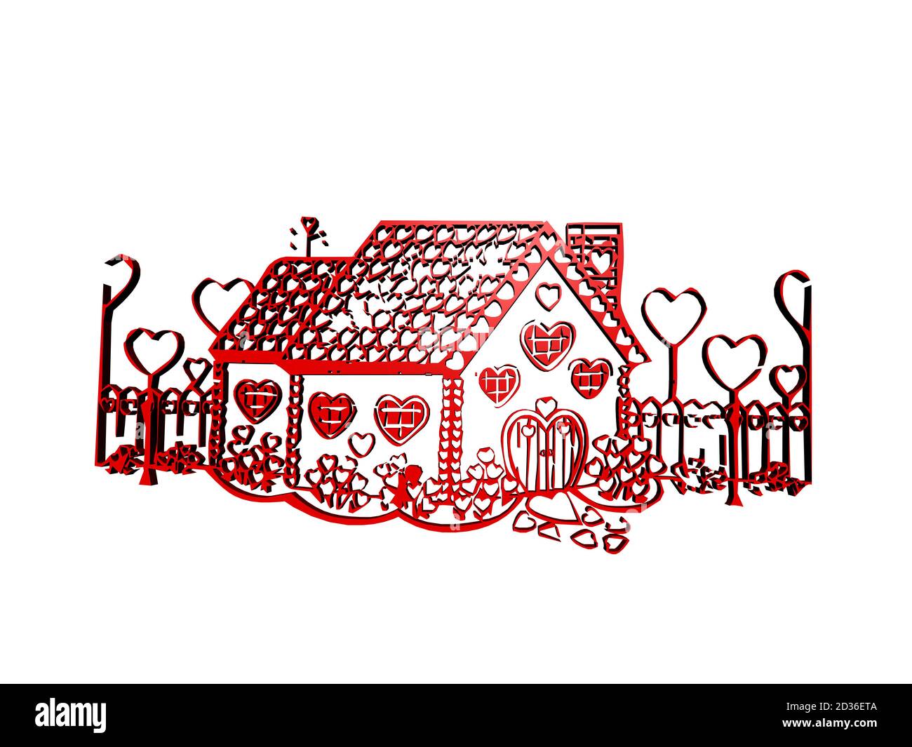 Cartoon cottage Cut Out Stock Images & Pictures - Alamy