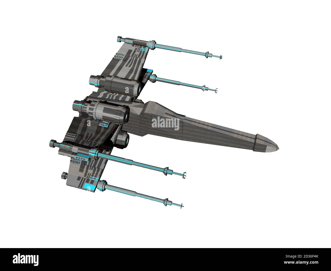 Spaceship as a hunter in space Stock Photo - Alamy
