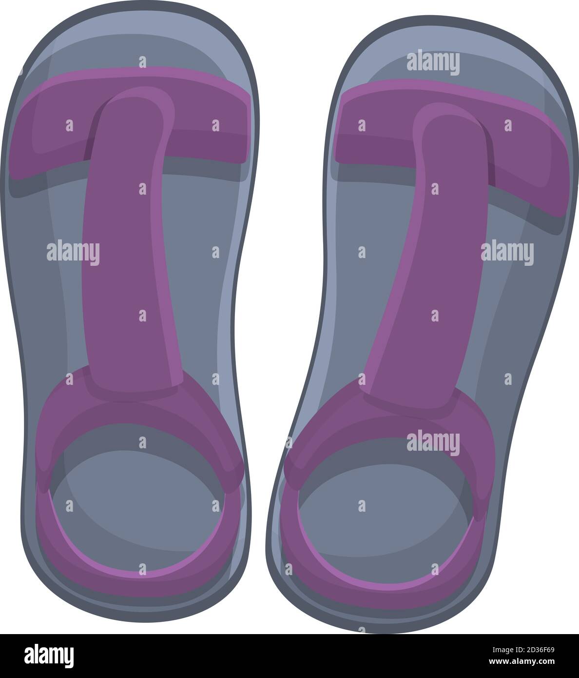 Travel sandals icon. Cartoon of travel sandals vector icon for web ...