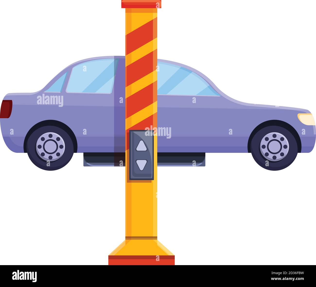 Car lift device icon. Cartoon of car lift device vector icon for web ...