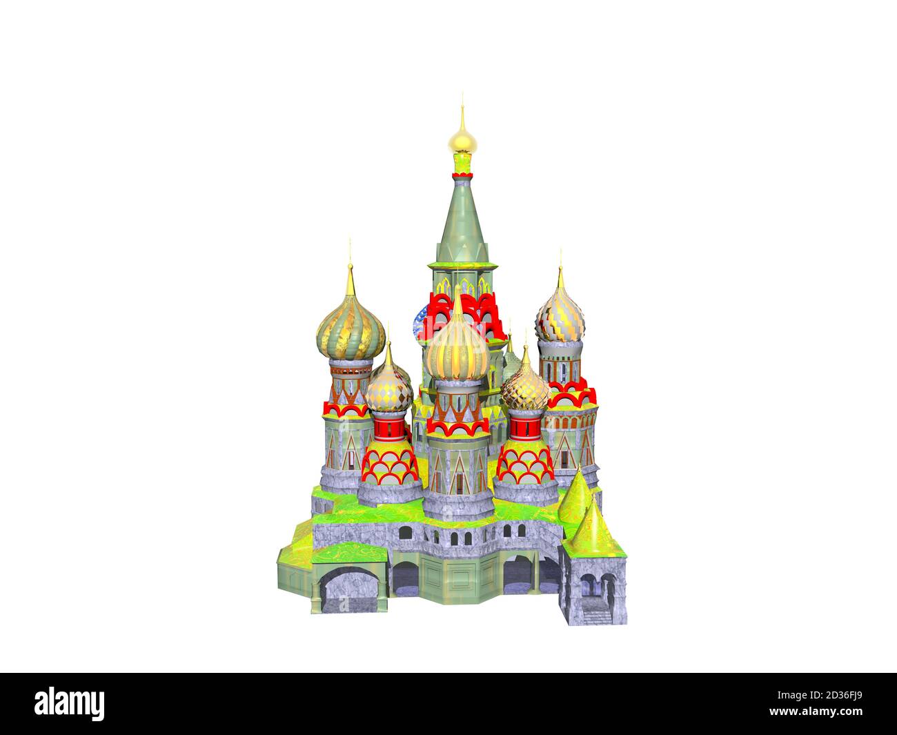 russian church with many turrets Stock Photo - Alamy