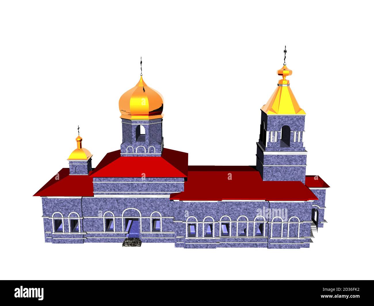 russian church with golden onion domes Stock Photo - Alamy