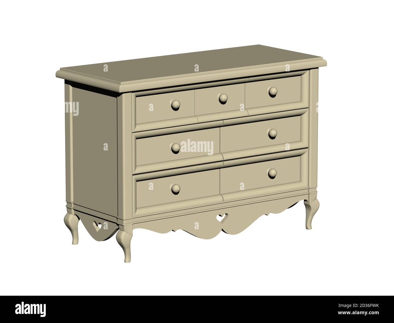 wooden chest of drawers with many drawers Stock Photo - Alamy