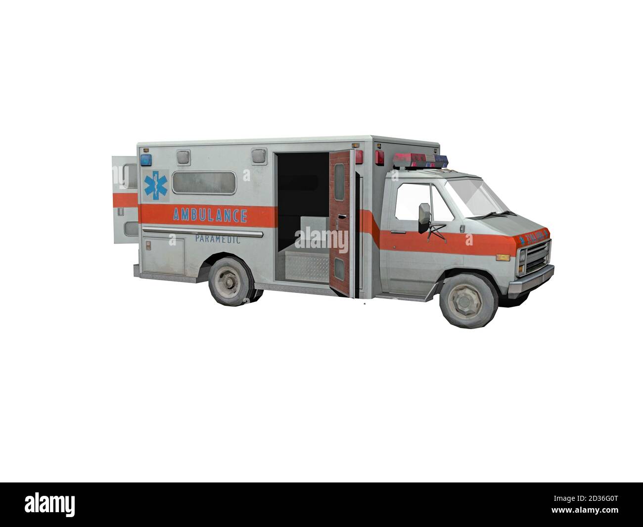 Ambulance with medical equipment Stock Photo - Alamy