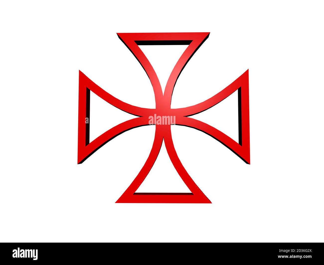 Maltese Cross Outline
