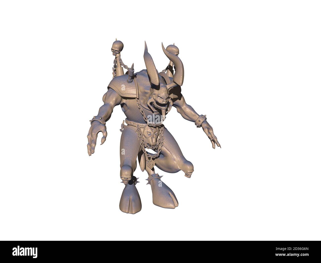 big alien cartoon warrior in uniform Stock Photo - Alamy