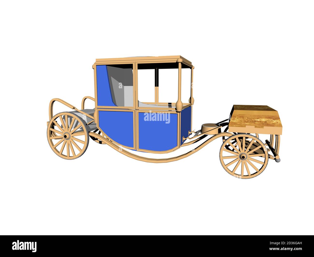 colorful royal carriage with luggage Stock Photo - Alamy
