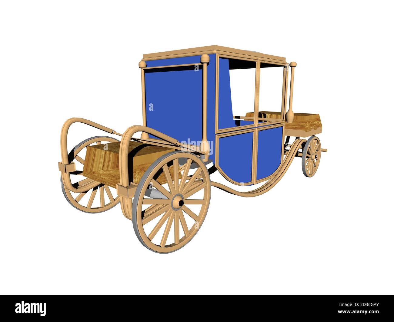 colorful royal carriage with luggage Stock Photo - Alamy
