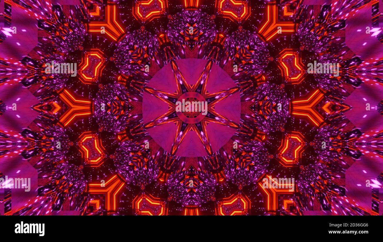 3d render of colorful geometric lights Stock Photo - Alamy