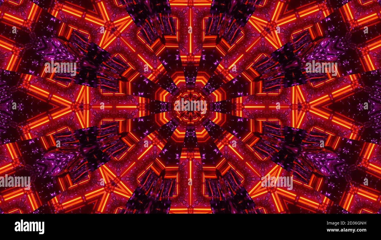 3d render of colorful geometric lights Stock Photo - Alamy