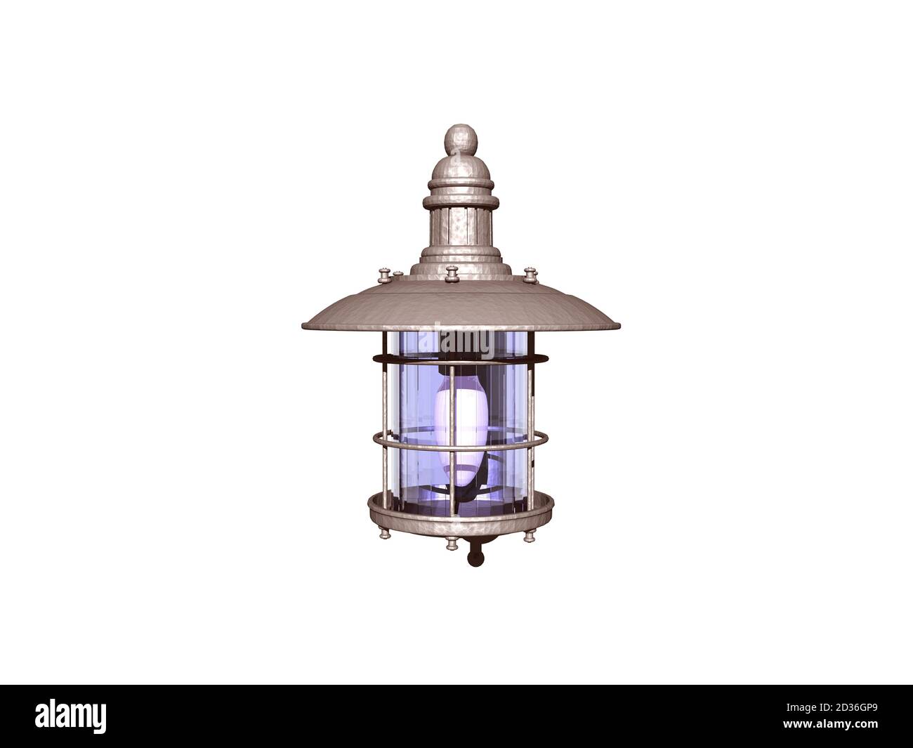 metallic basement lamp with glass bulb Stock Photo - Alamy