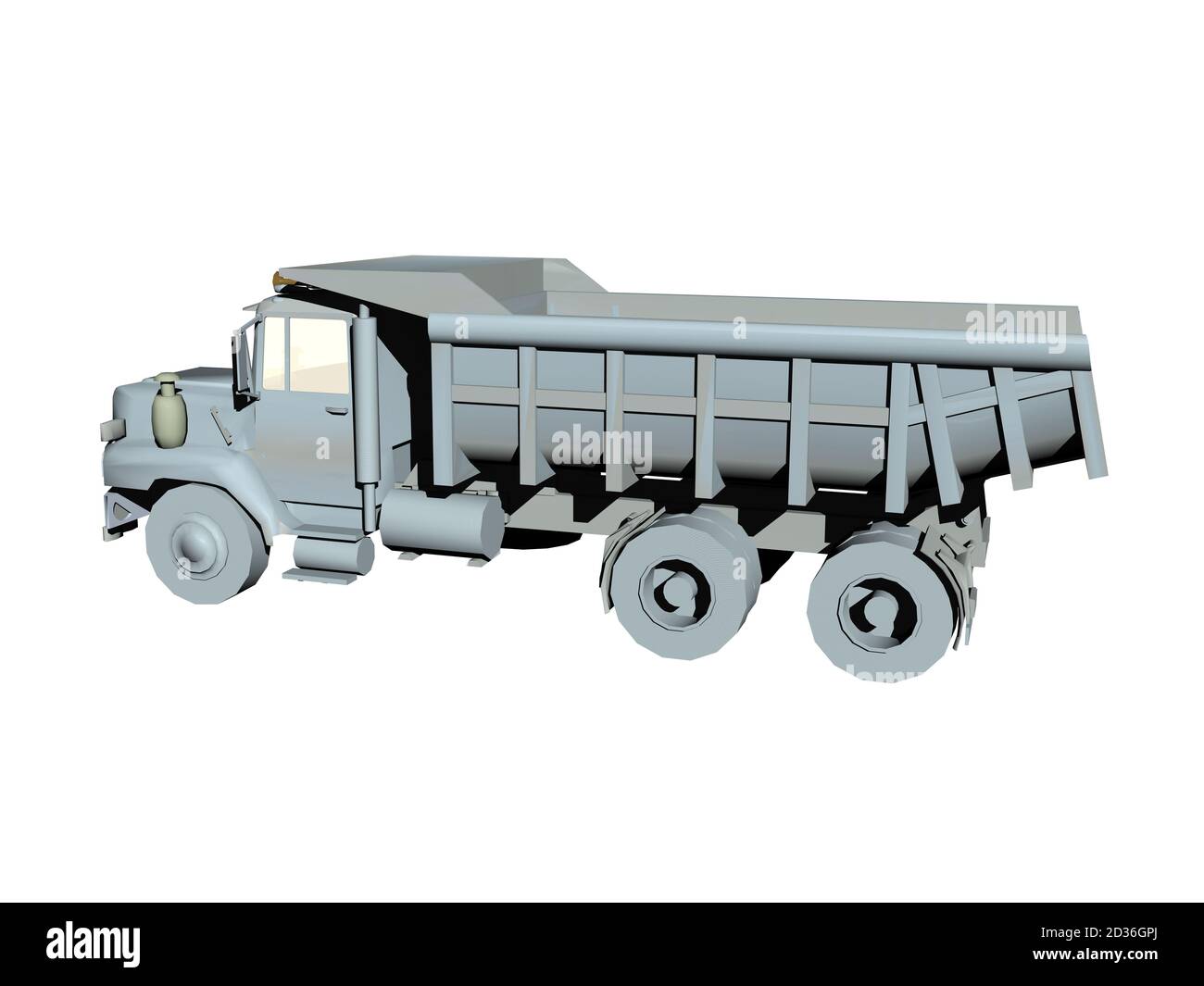 heavy truck with cargo area Stock Photo - Alamy