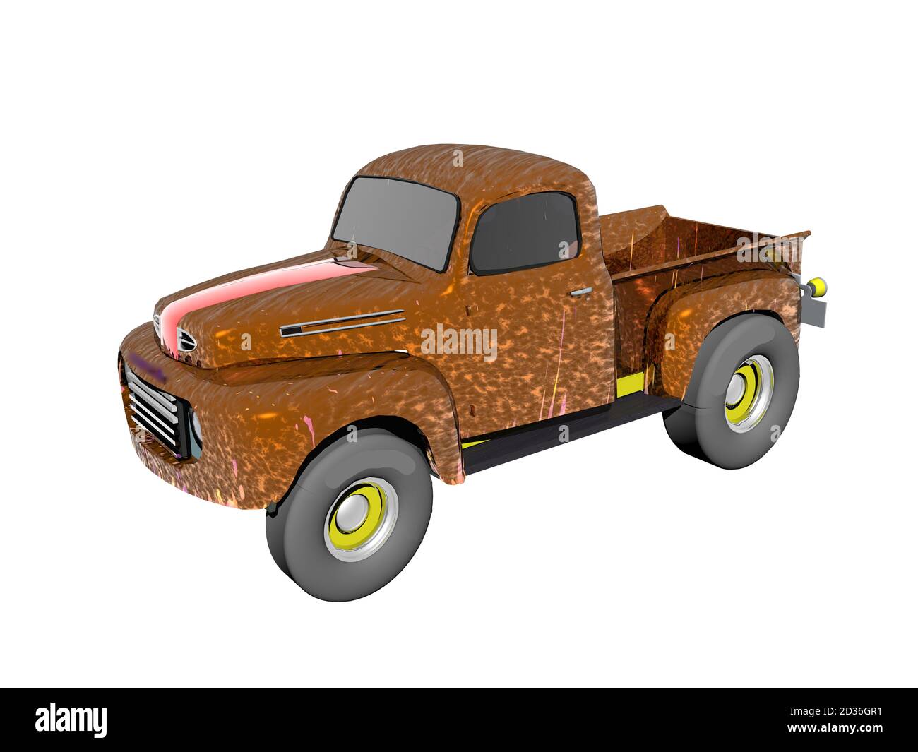Old diesel truck Cut Out Stock Images & Pictures - Alamy