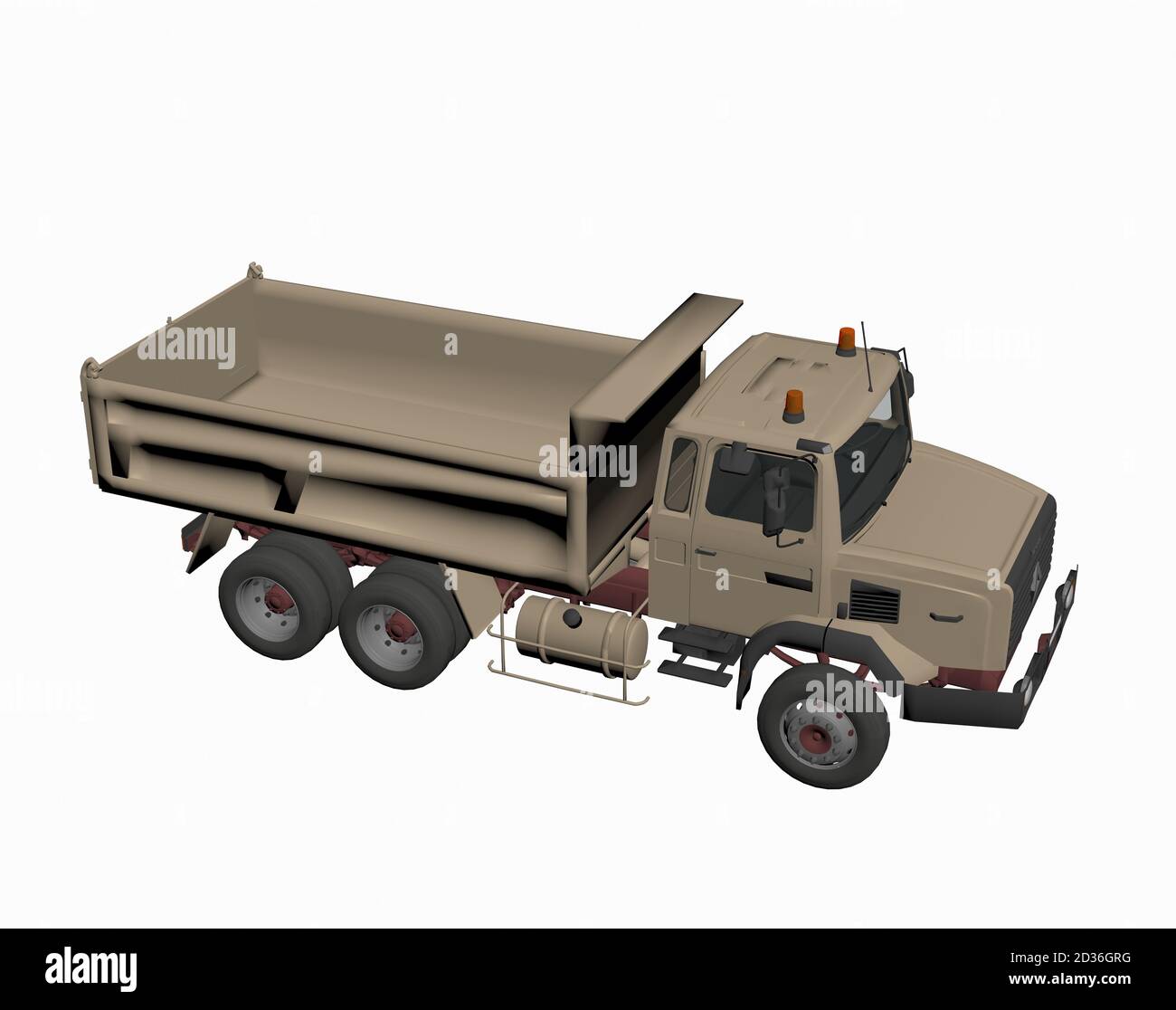 heavy truck with cargo area Stock Photo - Alamy