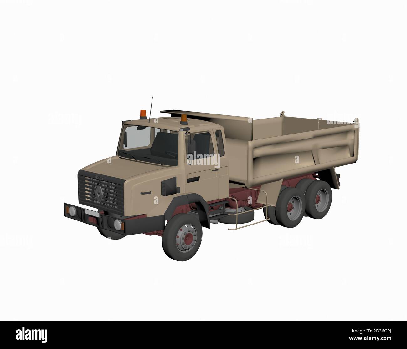 heavy truck with cargo area Stock Photo - Alamy