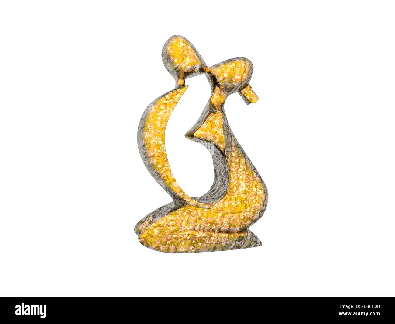 golden figure mother and child Stock Photo - Alamy