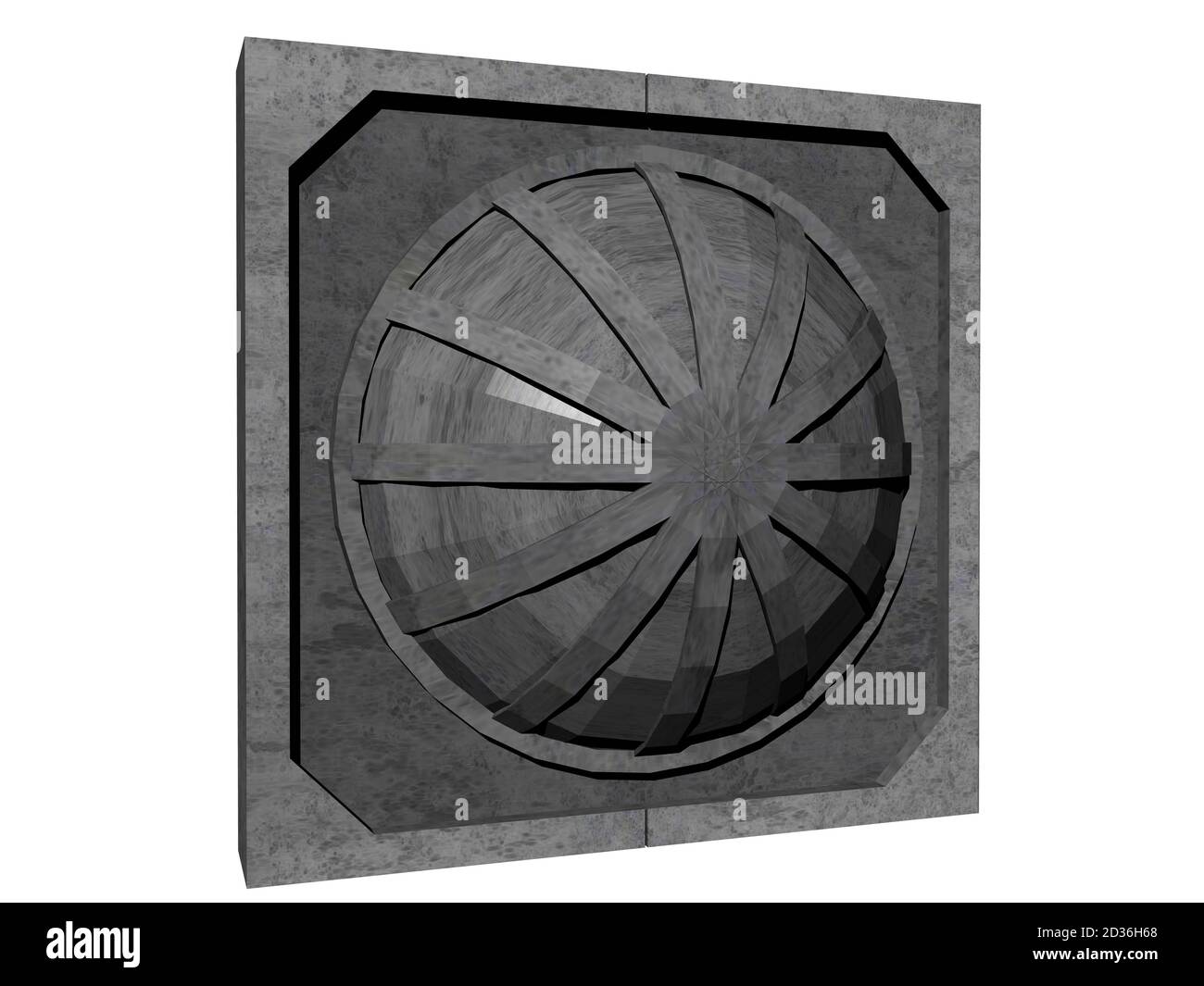 antique round stone window Stock Photo - Alamy