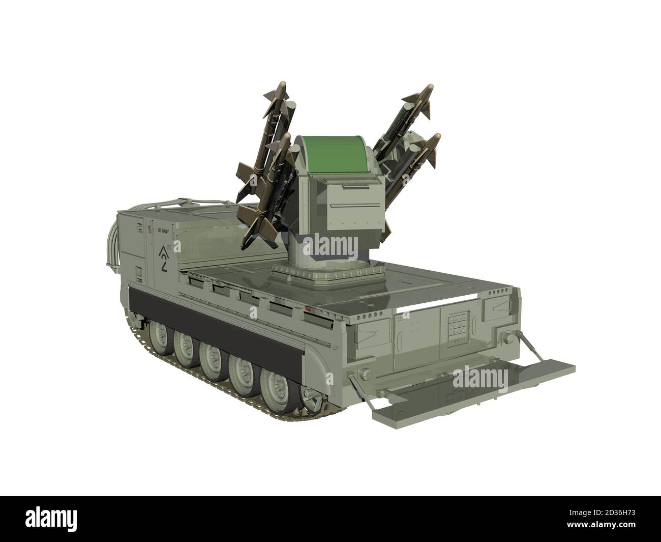 heavy tank with rocket launcher Stock Photo - Alamy