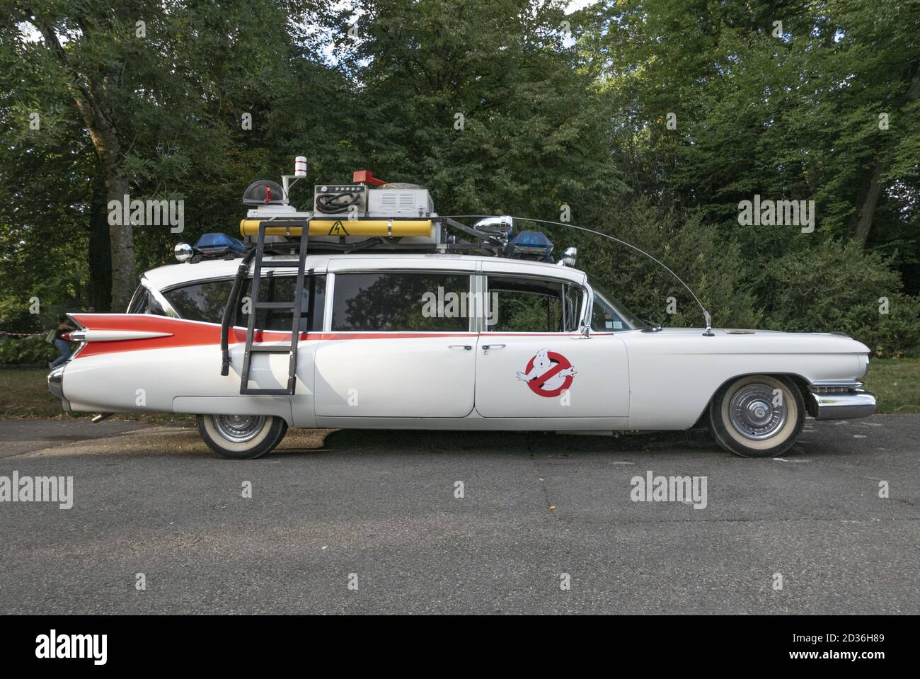 Ghostbusters car Ectomobile side view Stock Photo - Alamy