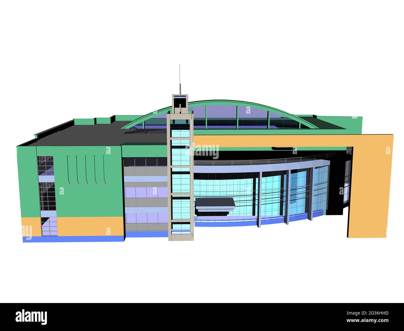 large congress building in the countryside Stock Photo - Alamy