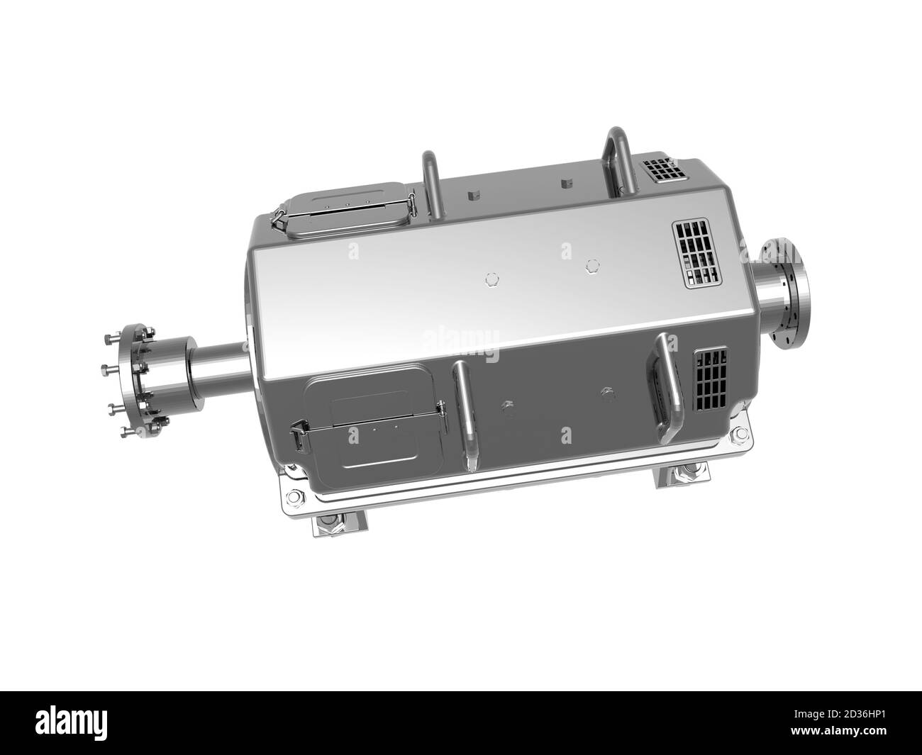 silver metallic generator for power generation Stock Photo - Alamy