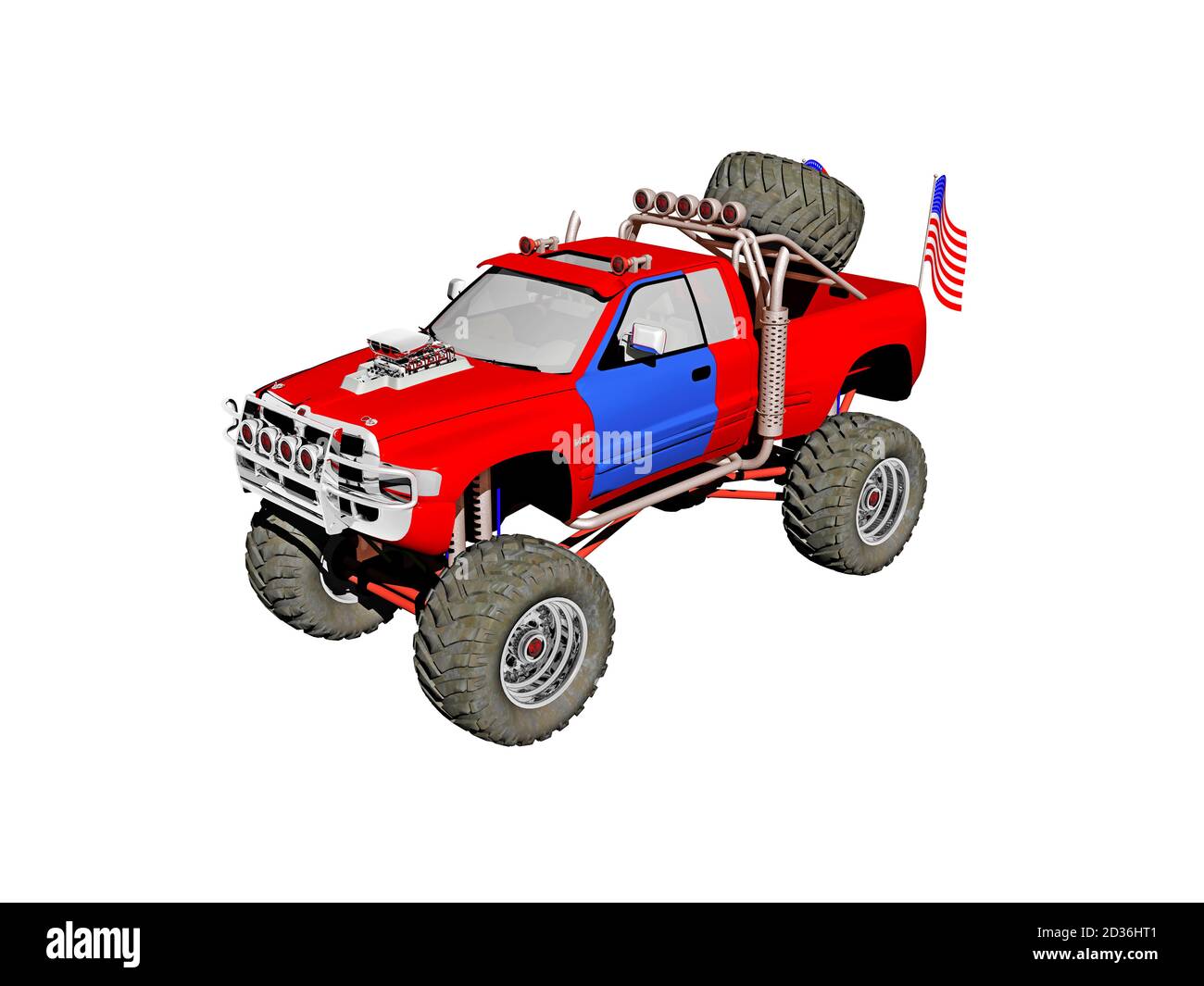 Blue monster truck hi-res stock photography and images - Alamy