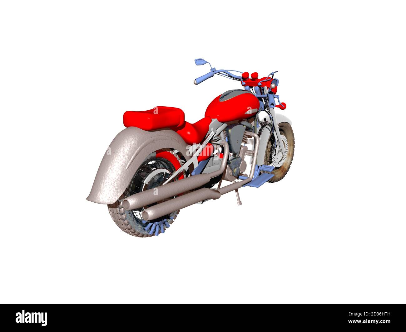 red motorcycle on the street Stock Photo - Alamy