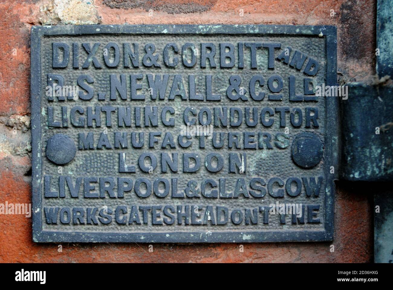 Old signage for a lightning conductor manufacturers called Dixon ...