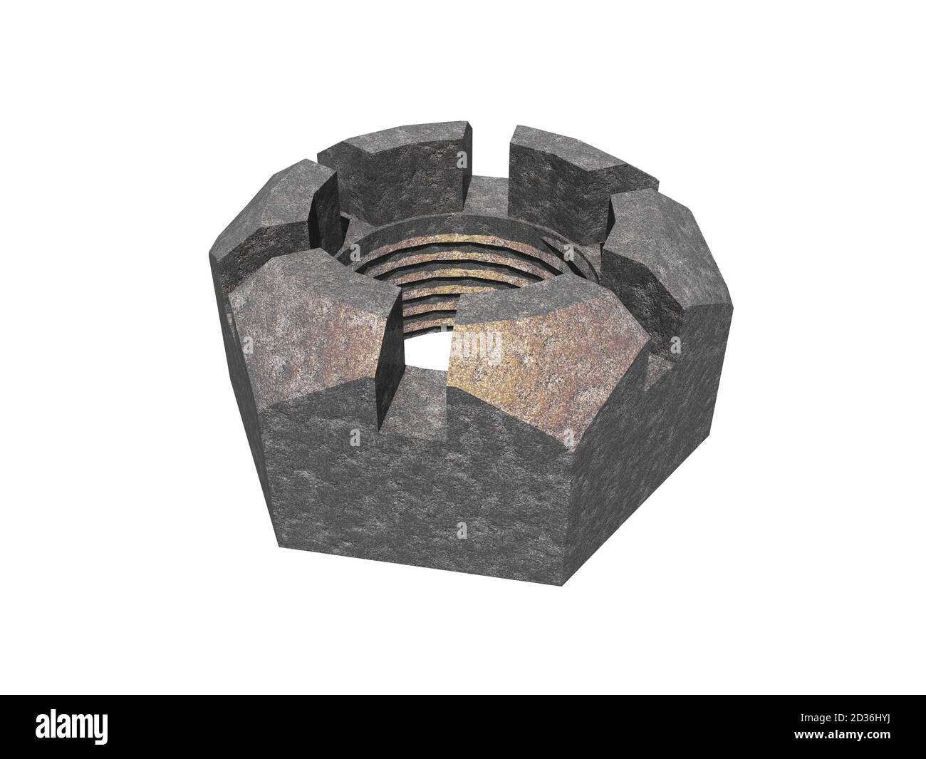 Metal screw heads with notches Stock Photo - Alamy