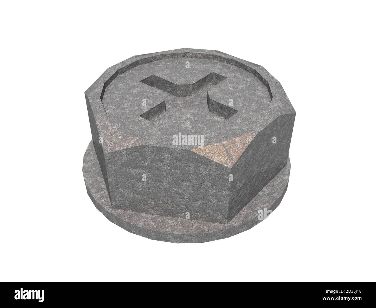 Metal screw heads with notches Stock Photo - Alamy