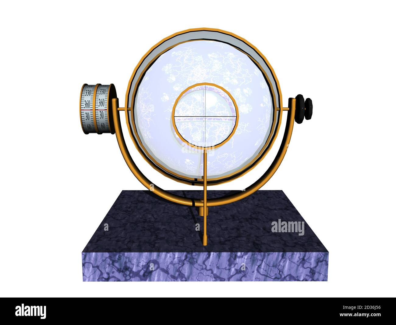 antique measuring device with glass ball Stock Photo - Alamy